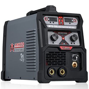 MTS-205 205 Amp MIG/TIG-Torch/Stick Arc Combo Welder, Weld Aluminum(MIG) 110/230V Dual Voltage Welding New