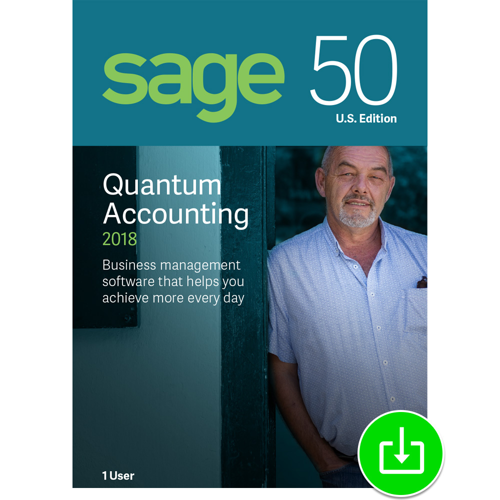 Sage 50 Quantum Accounting 2018 U.S. 1-User [Download]