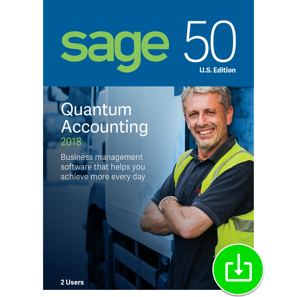 Sage 50 Quantum Accounting 2018 U.S. 2-User [Download]