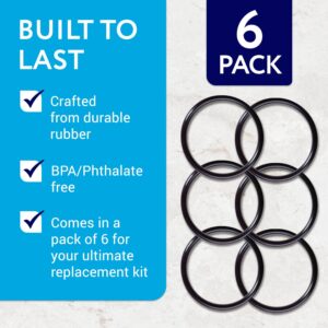 Impresa O-Rings Water Filter Replacement Gaskets - 6 Pack - Tight Seal and Stops Leaks - Quick and Easy to Install - Compatible with Whole Home Water Filtration System (2.5 in)