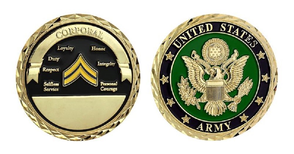 Army Corporal Challenge Coin