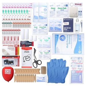 MFASCO - First Aid Kit - Complete Emergency Response Trauma Bag - for Natural Disasters - Red