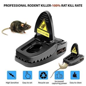 HasaT Best Mouse Traps That Work, Mouse Trap Quick Kill, Best for Small Mouse/mice Trap. Safe for Families and Pets. Pack of 6 and The Materials You Need to Get Rid of Mouse