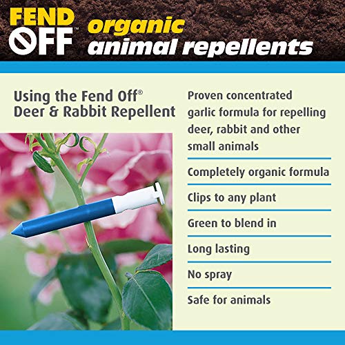 Luster Leaf Fend Off Organic Repellent, 100 pack, Deer and Rabbit