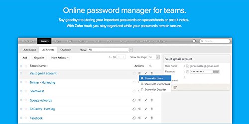 Zoho Vault [Professional Subscription]