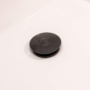 Keeney K820-76BRZ Universal Push Button Bathroom Sink Drain Without Overflow - Oil Rubbed Bronze