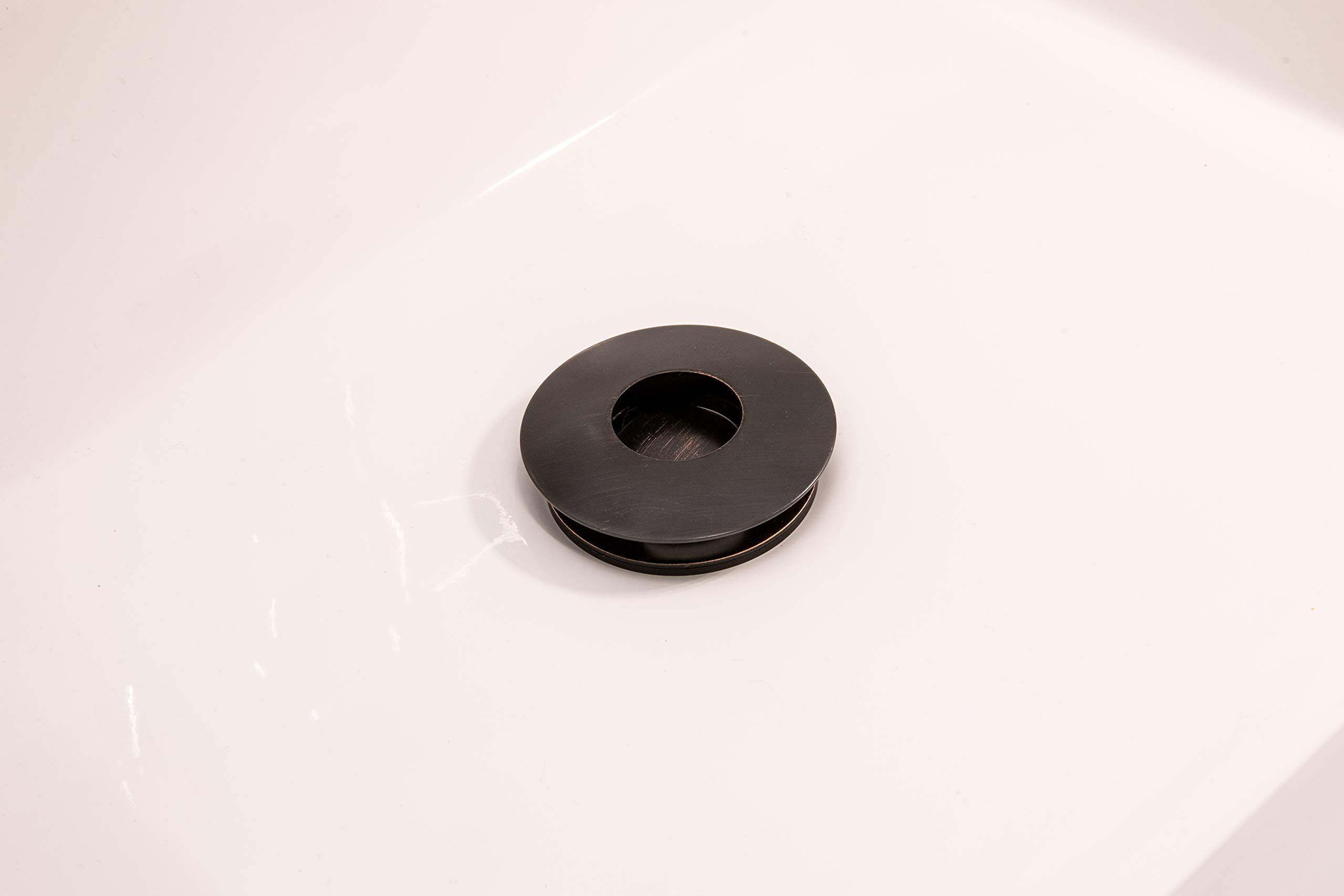 Keeney K820-76BRZ Universal Push Button Bathroom Sink Drain Without Overflow - Oil Rubbed Bronze