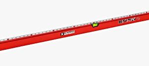 Kapro - 770 Exodus Professional Box Level - 72 Inches - With 45° Vial & Ruler - For Leveling, Measuring, Marking, and Cutting - Features 3 Vials, Precise Straightedge, and Wall-Grip