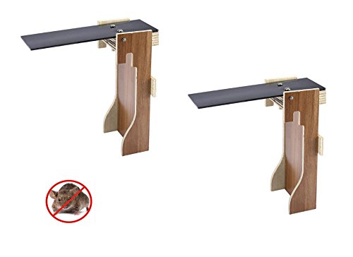 Jeremywell Walk The Plank Mouse Trap - Plank Mouse Trap Auto Reset - Humane Bucket Rat Trap - No Drilling Required - Kill or Live Catch Mice & Other Pests & Rodents (2 PCs)