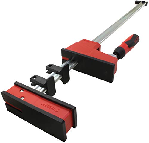 BESSEY KRE3512, 12 In., Parallel Clamp, K Body REVO Series - 1700 lbs Nominal Clamping Force , Spreader, and Woodworking Accessories - Clamps and Tools for Woodworking, Cabinetry, Case Work