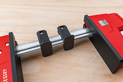 BESSEY KRE3512, 12 In., Parallel Clamp, K Body REVO Series - 1700 lbs Nominal Clamping Force , Spreader, and Woodworking Accessories - Clamps and Tools for Woodworking, Cabinetry, Case Work