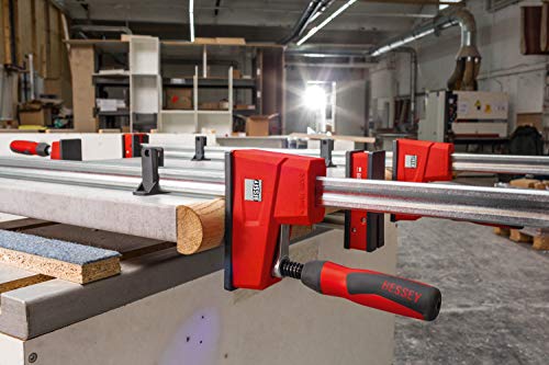 BESSEY KRE3512, 12 In., Parallel Clamp, K Body REVO Series - 1700 lbs Nominal Clamping Force , Spreader, and Woodworking Accessories - Clamps and Tools for Woodworking, Cabinetry, Case Work