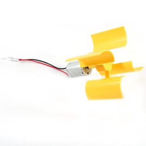 Generator, Micro Wind Turbines Delaman Micro DC Motor Vertical Motor Blade Generator DIY Small Motor Blade Set, DC 0.1V-5.5V 100-6000 RPM Micro Vertical Wind Turbines