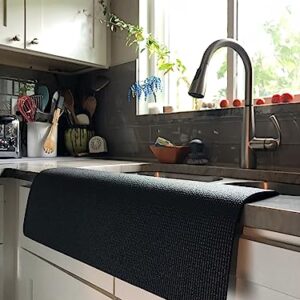 Black Kitchen sink edge guard/Kitchen granite protector/protects from chipping/copyright 2017/TM/Patent approved (17 in. width x 23 in. length)