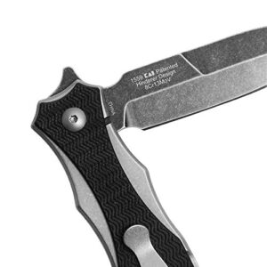 Kershaw Decimus Pocket Knife, 3.24" 8Cr13MoV Steel Spear Point Single Edge Blade, Assisted Opening