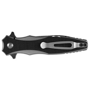 Kershaw Decimus Pocket Knife, 3.24" 8Cr13MoV Steel Spear Point Single Edge Blade, Assisted Opening