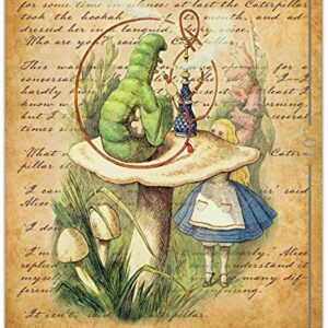 Alice in Wonderland Decoration - 8x10 Prints Unframed Wall Art Alice in Wonderland Poster - Perfect Alice in Wonderland Gifts - Perfect for an Unbirthday or Mad Hatter Tea Party