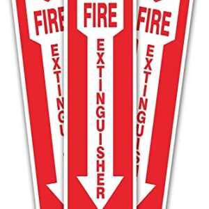 Fire Extinguisher Arrow Signs 3 Pack