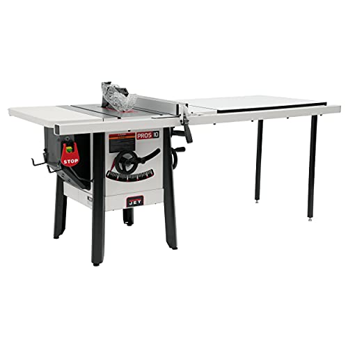 JET JPS-10 ProShop II 10-Inch Table Saw with Steel Wings, 52-Inch Rip, 1-3/4HP, 1Ph 115V (725005K)