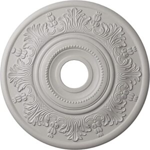 ekena millwork cm20viuwf vienna ceiling medallion, 20"od x 3 1/2"id x 1 1/2"p, hand-painted ultra pure white