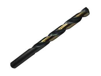 6 Pcs, #39 Hss Black & Gold Kfd Split Point Jobber Length Drill Bit, Killer Force Drill Bit, Kfd39, Flute Length: 1-3/8"; Overall Length: 2-3/8"; Shank Type: Round; Number Of Flutes: 2