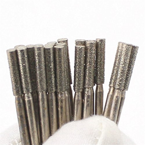 ILOVETOOL 2.5mm Diamond Drill Bits Tools for Jewelry Making Gem Stone Pack of 20Pcs