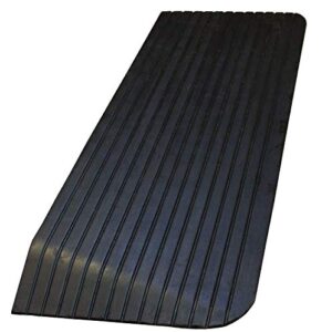 rk safety rk-rtr03 2" rise solid rubber power wheelchair scooter threshold ramp (1 pc)