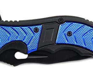 Vulcan Gear Assisted Open Metal Folding Knife (Blue) …