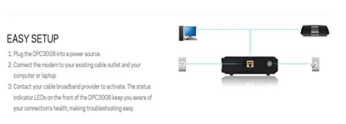 Linksys DOCSIS 3.0 16x4 Cable Modem with Comcast Xfinity, Time Warner Cable, Charter, Cox, Cablevision, and More (CM3016) (Renewed)