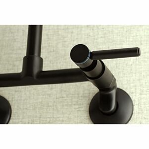 Kingston Brass KS813MB Concord Kitchen Faucet, 6-11/16" in Spout Reach, Matte Black