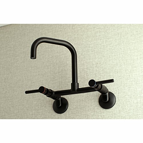 Kingston Brass KS813MB Concord Kitchen Faucet, 6-11/16" in Spout Reach, Matte Black