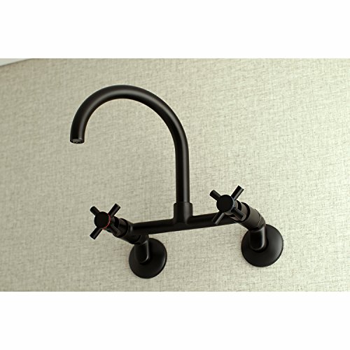 Kingston Brass KS414MB Concord Kitchen Faucet, 7-1/16" in Spout Reach, Matte Black