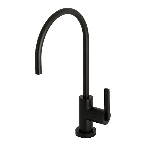 Kingston Brass KS8190CTL Continental Water Filtration Faucet, 5-7/8" in Spout Reach, Matte Black