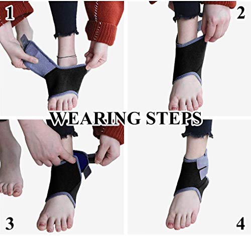 Ankle Brace Support for Kids, Breathable Adjustable Compression Ankle Tendo Foot Support Sleeve Stable Wraps Guard for Running Basketball Ankle Sprain Injuries Relief Joint Pain