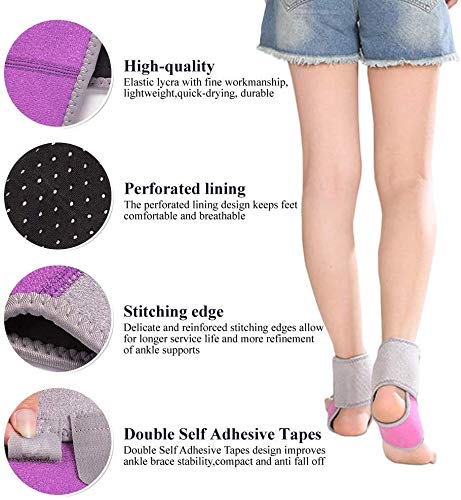 Ankle Brace Support for Kids, Breathable Adjustable Compression Ankle Tendo Foot Support Sleeve Stable Wraps Guard for Running Basketball Ankle Sprain Injuries Relief Joint Pain