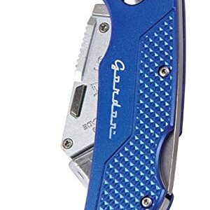 Gordon Folding Lock Back Utility Knife (Blue)