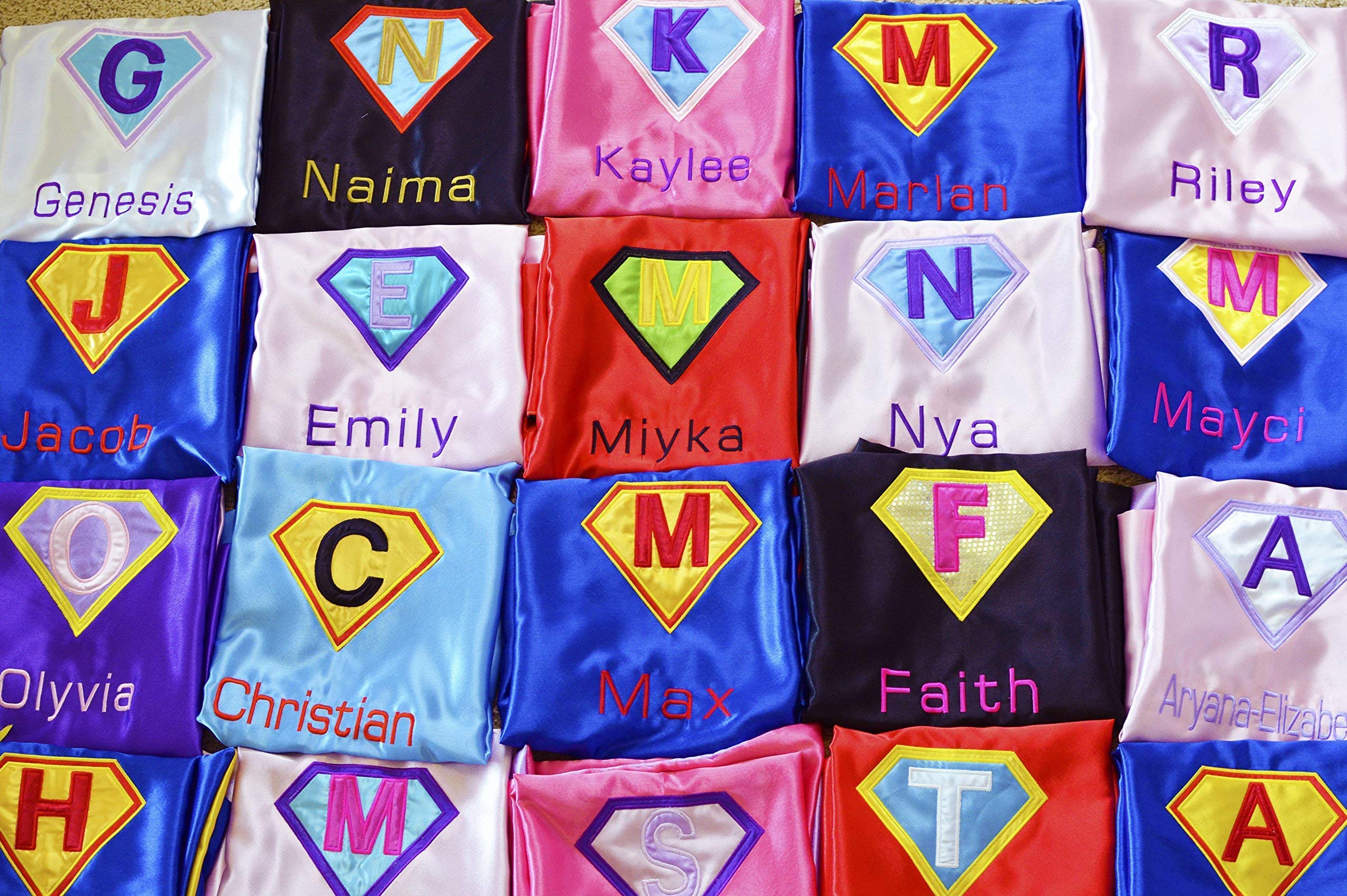 Personalized Super Hero Capes kids - Name/Initial Embroidered Toddler Superhero Costume for Superhero Party - Gift for Superhero Themed Birthday Party, Costume Party, Special costumes for kids