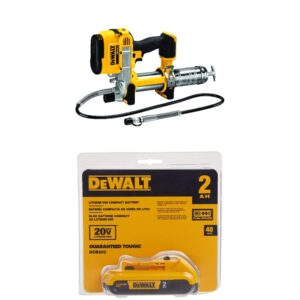 dewalt dcgg571b 20-volt max lithium ion tool only grease gun with 20v 2.0ah battery