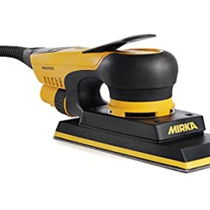 Mirka DEOS Direct Electric Orbital Sander Tool 383XCV / 2.75 inch x 8 inch / 3mm orbit/Dust-free Sanding / MID3830201US,Yellow/Black