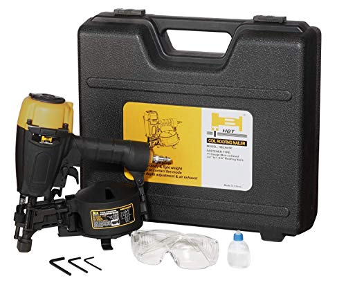 HBT HBCN45P 7/8" to 1-3/4" Coil Roofing Nailer with Magnesium Housing 11 GA Roofing Nail Gun