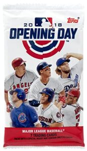 topps 2018 opening day baseball factory sealed trading card pack