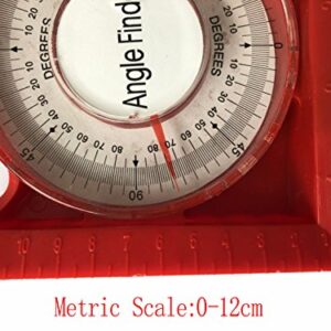 Magnetic Angle Locator Level & Tool Dial Gauge Angle Finder Magnetic Protractor 0-5"/120mm