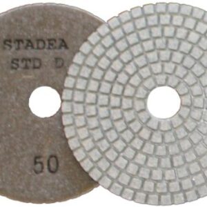 Stadea 4" PPW135B Diamond Polishing Pads Grit 3000 Wet for Concrete Travertine Marble Terrazzo Glass Granite Stone Polishing, Pack of 2