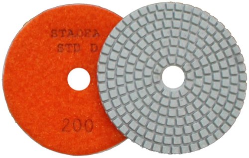 Stadea 4" PPW135B Diamond Polishing Pads Grit 3000 Wet for Concrete Travertine Marble Terrazzo Glass Granite Stone Polishing, Pack of 2