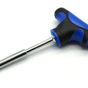 TEMO 1/4 Inch T-Handle Hex Bit Holder Screwdriver, 5 Inch Long