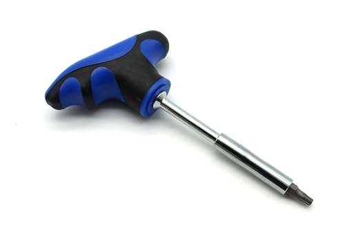 TEMO 1/4 Inch T-Handle Hex Bit Holder Screwdriver, 5 Inch Long