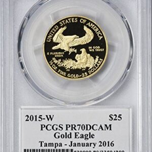 2015-W $25 American Gold Eagle PR70DCAM PCGS (Florida Label)