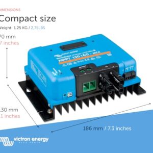 Victron Energy SmartSolar MPPT MC4 150V 60 amp 12/24/36/48-Volt Solar Charge Controller (Bluetooth)