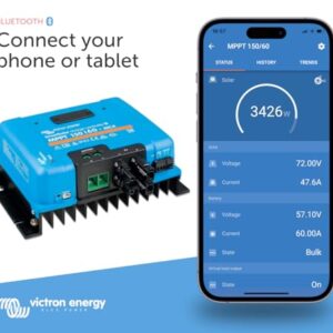 Victron Energy SmartSolar MPPT MC4 150V 60 amp 12/24/36/48-Volt Solar Charge Controller (Bluetooth)