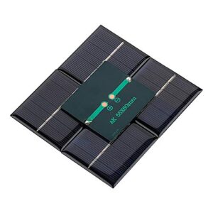 SUNYIMA 10Pcs 3V 120mA Micro Solar Panels Cells DIY Solar Epoxy Plate Electric Toy Materials Photovoltaic Cells Charger 60mmx55mm/2.36"x2.16"